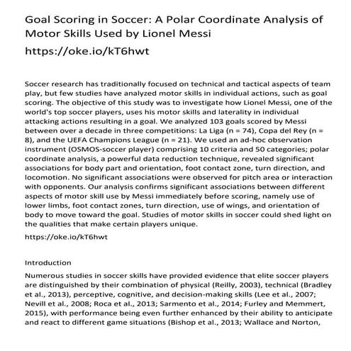 Football Analysis summary | PDF