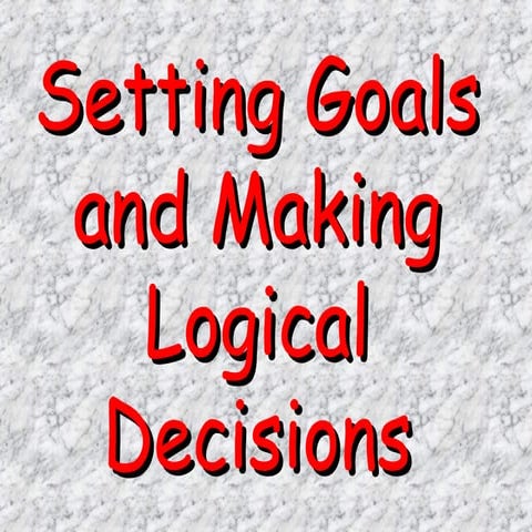 Goals decision making | PPT