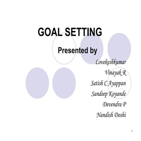 Goal setting | PPT