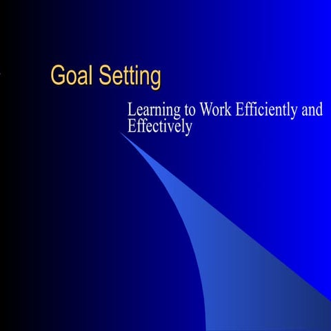 Goal setting | PPT