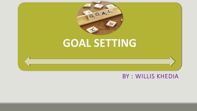 GOAL SETTING POWERPOINT | PPT