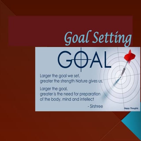Comprehensive Guide to Effective Goal Setting and Achievement | PPTX