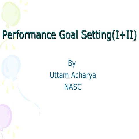 Goal setting large theories for principal of management | PPT