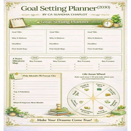 GOAL SETTING PLANNER.pdf Goal Setting Planner 2030 - Plan Your Future ...