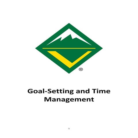 How to Manage Time Properly and Set the Right Goals | PDF