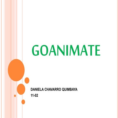 QUE ES Goanimate | PPTX