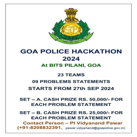 Goa_Police_Hackathon-2024.pdfejjejejejee | PDF