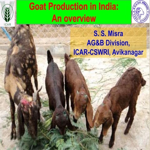 Goat production in India: an overview | PPT
