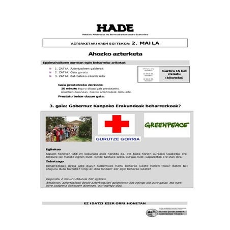 Gobernuz kanpoko erakundeak | PDF