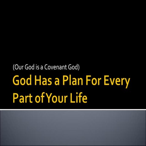 God Has A Plan 4 Old Testament | PPT