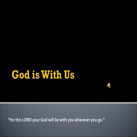 God Is With Us | PPT