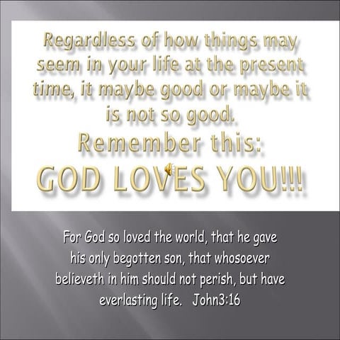 0514 john 316 for god so loved the world power point church sermon | PDF