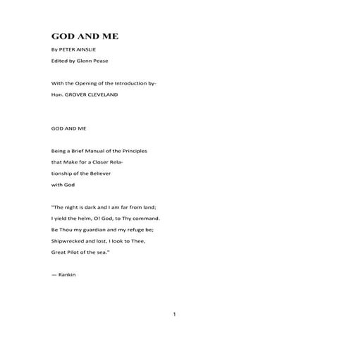God and me | PDF