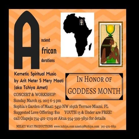 Ancient African Adorations: Goddess Concert | PPT