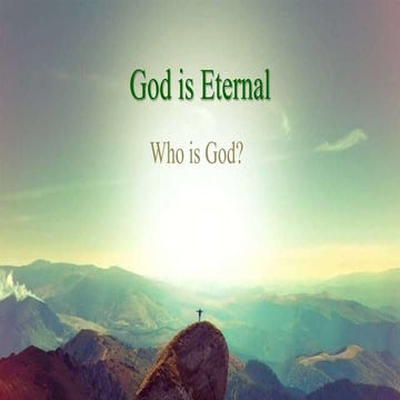 God is Eternal | PPT