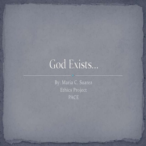 God Exists... | PPTX