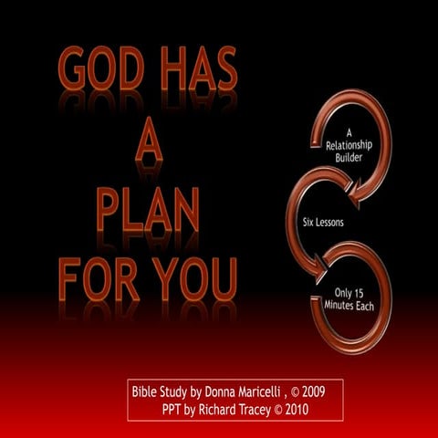 God Has A Plan For You - Lesson 5 | PPTX