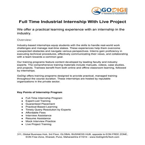 Best Full Stack Developer course in Pune | PDF