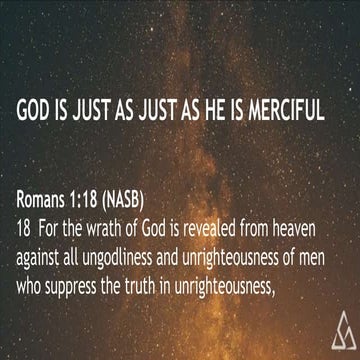 God is Just as Just as He is Merciful | PPTX