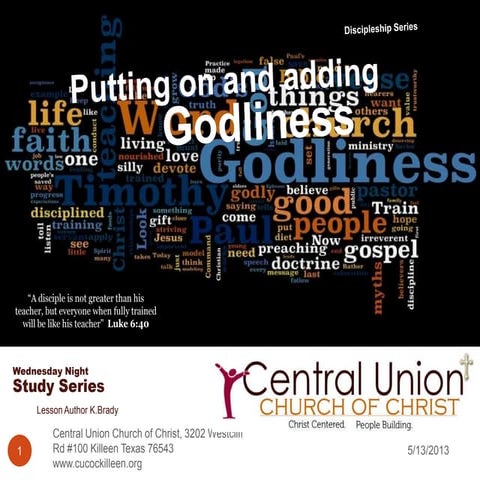 Putting on Godliness | PPTX