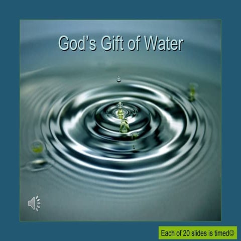 God’s Gift of Water | PPT