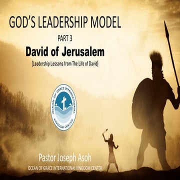 God's Leadership Model - Part 3 - David of Jerusalem | PDF