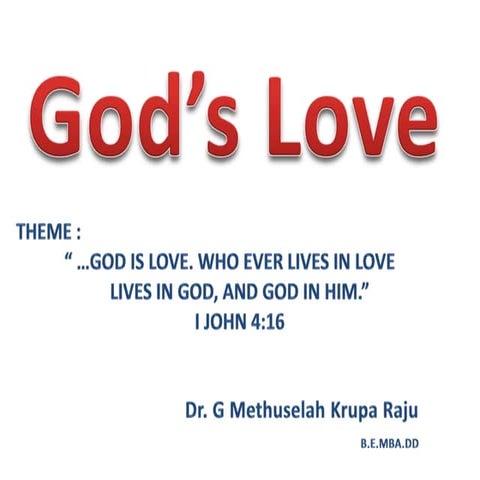 God's Love | PPT