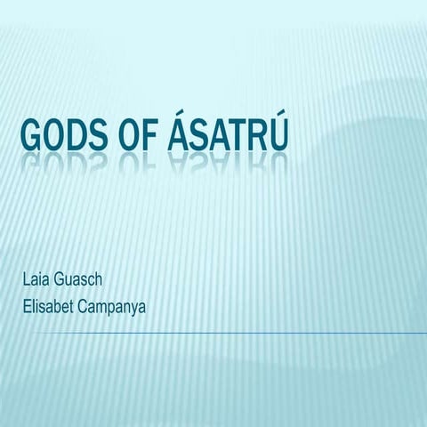 Gods of ásatrú | PPT