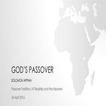 God's Passover | PPT