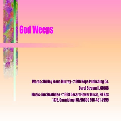 God weeps | PPS