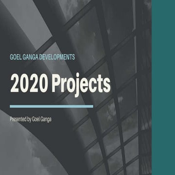 Goel ganga developments - 2020 projects | PPT