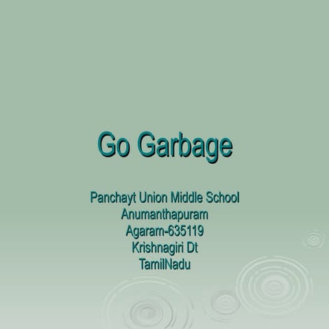 Go garbage | PPT