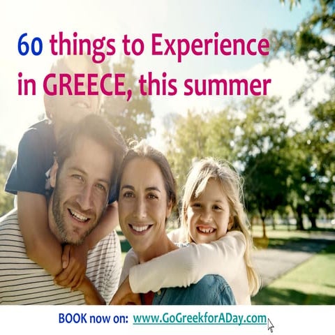 GoGreek for a Day - greek travel experiences | PPT | Europe Travel ...