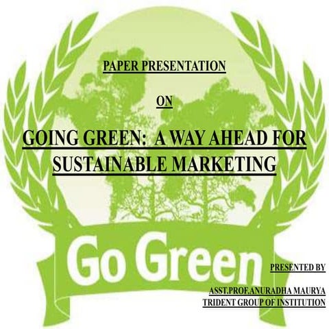 Go green | PPT
