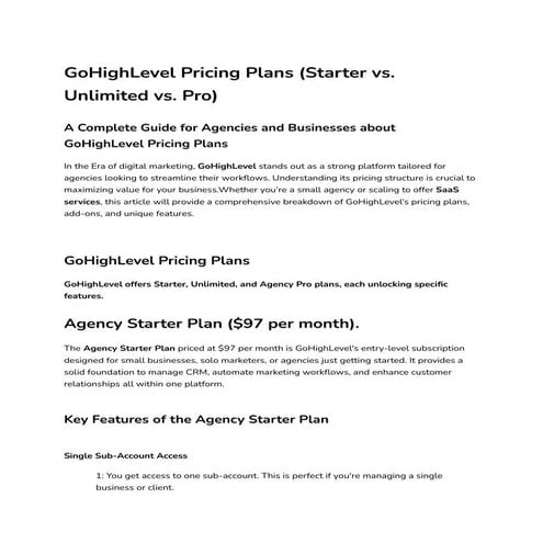 GoHighLevel Pricing Plans (Starter vs.pdf
