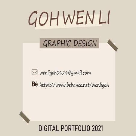 GOH WEN LI DIGITAL PORTFOLIO 2021 | PPT