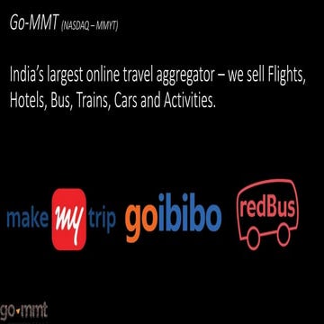 Gia Chatbot - Goibibo, MakeMyTrip (Go-MMT) | PPTX