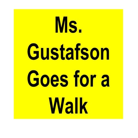Going For A Walk | PPT