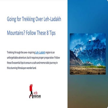 Going-for-Trekking-Over-Leh-Ladakh-Mountains-Follow-These-8-Tips.pptx