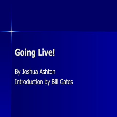 Going Live! | PPT