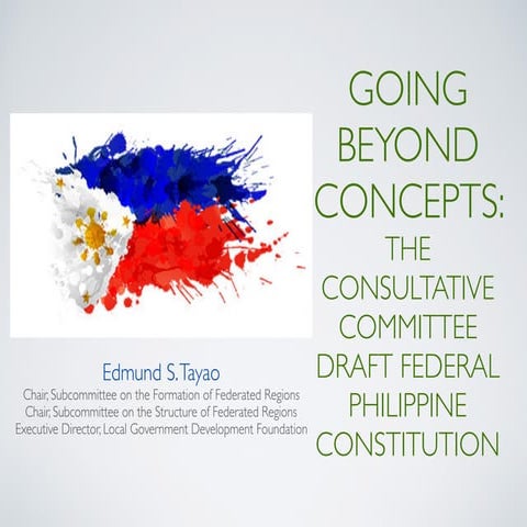 Going Beyond Concepts: The Consultative Committee Draft Federal ...