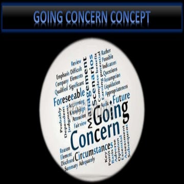 Going concern concept | PPTX