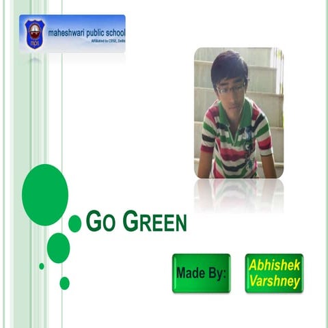 Going_green_best ppt | PPT