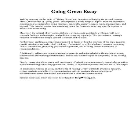 Going Green Essay.pdf
