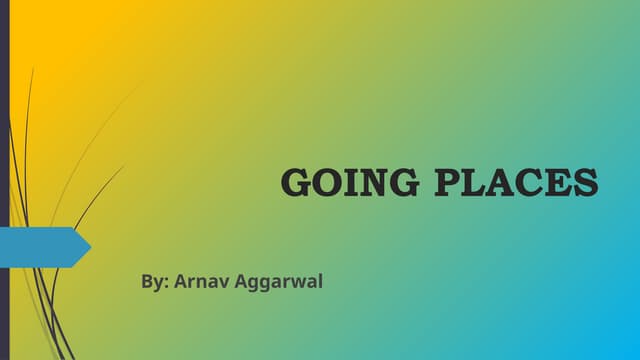 Going Places - A R Barton | PDF