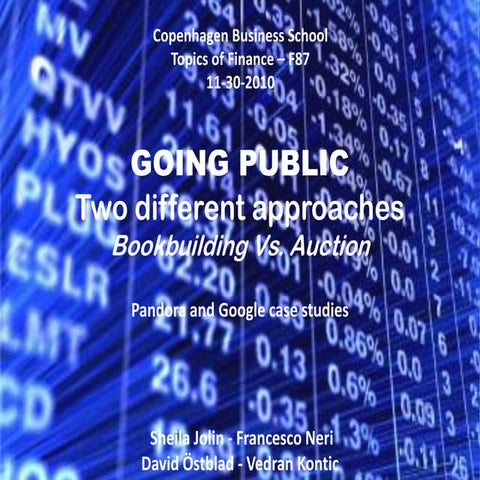 Going public two different approaches | PPTX