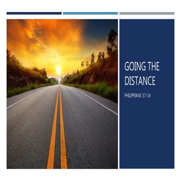 Going The Distance | PPT