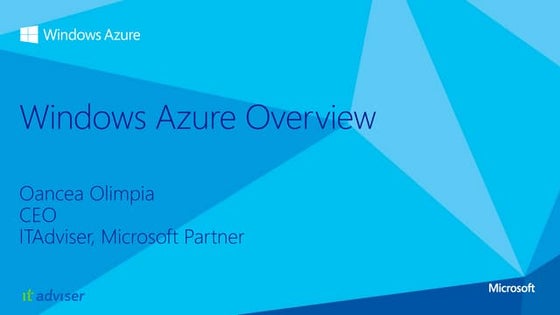Introduction to Microsoft Azure | PPT