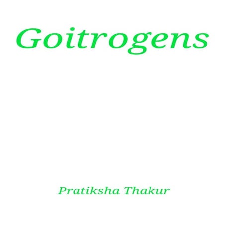 Goitrogens | PDF
