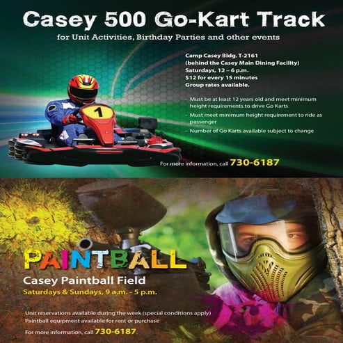 Go Karts and Paintball | PDF
